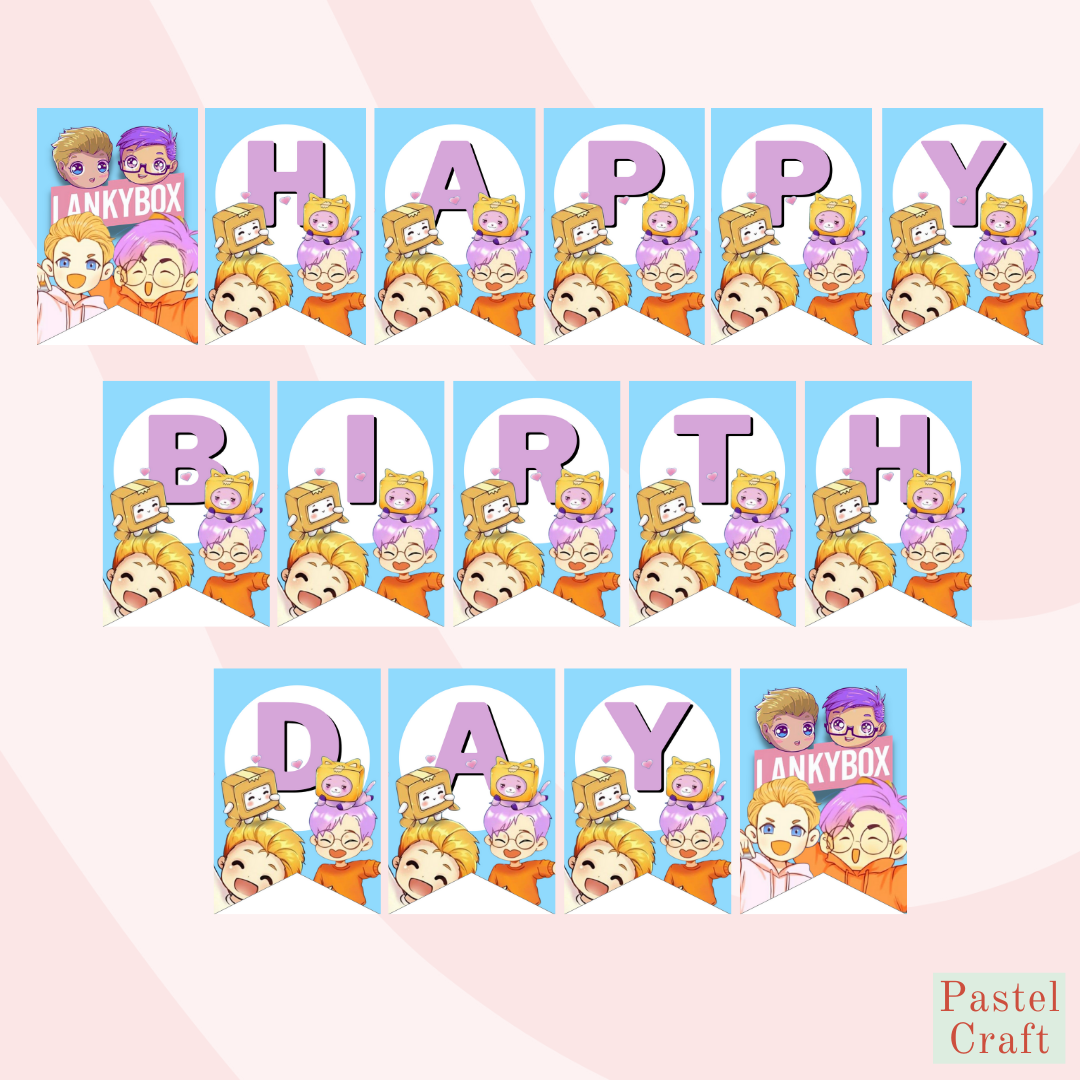 Lanky Box Customized Banner (Message us before you order. Price is per ...