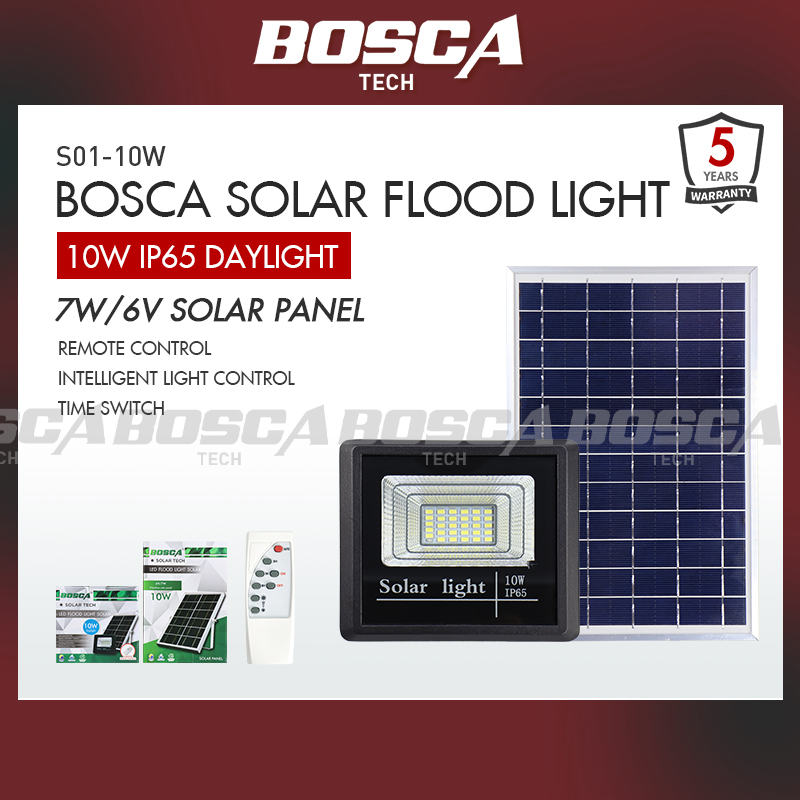 BOSCA LED Solar Flood Light LED IP65 S01 10W 25W 40W 60W 100W 200W 300W ...