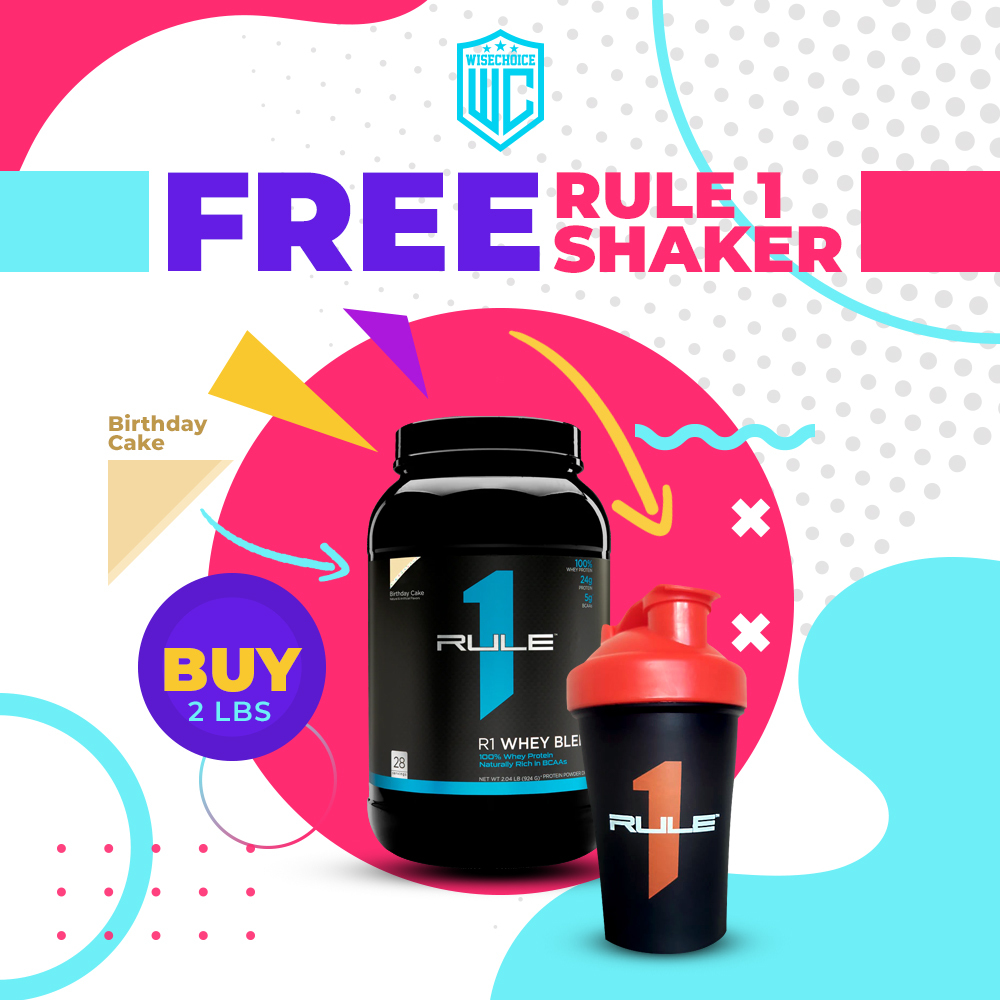 RULE 1 R1 WHEY BLEND 2 LBS BIRTHDAY CAKE FLAVOR | Lazada PH