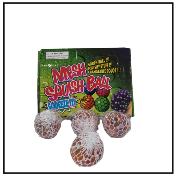 Anti Stress Mesh Ball Squishy Toys Face Reliever Grape Mood Squeeze ...