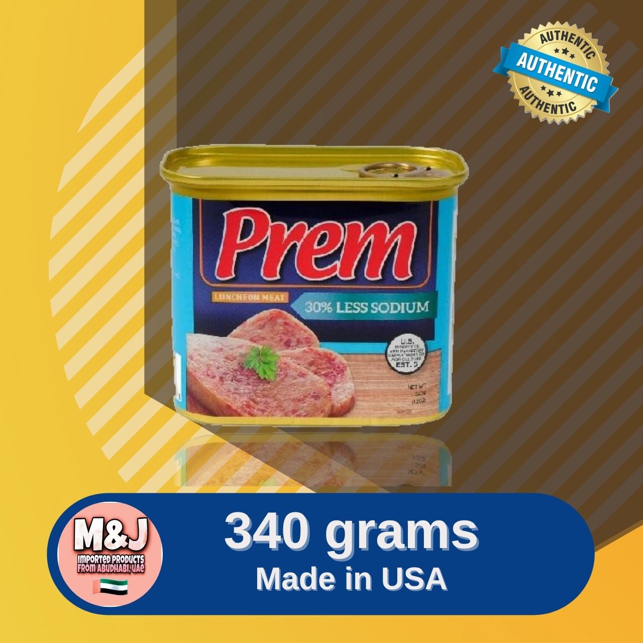 PREM Luncheon Meat 30% Less Sodium 340 grams EASY OPEN | Lazada PH