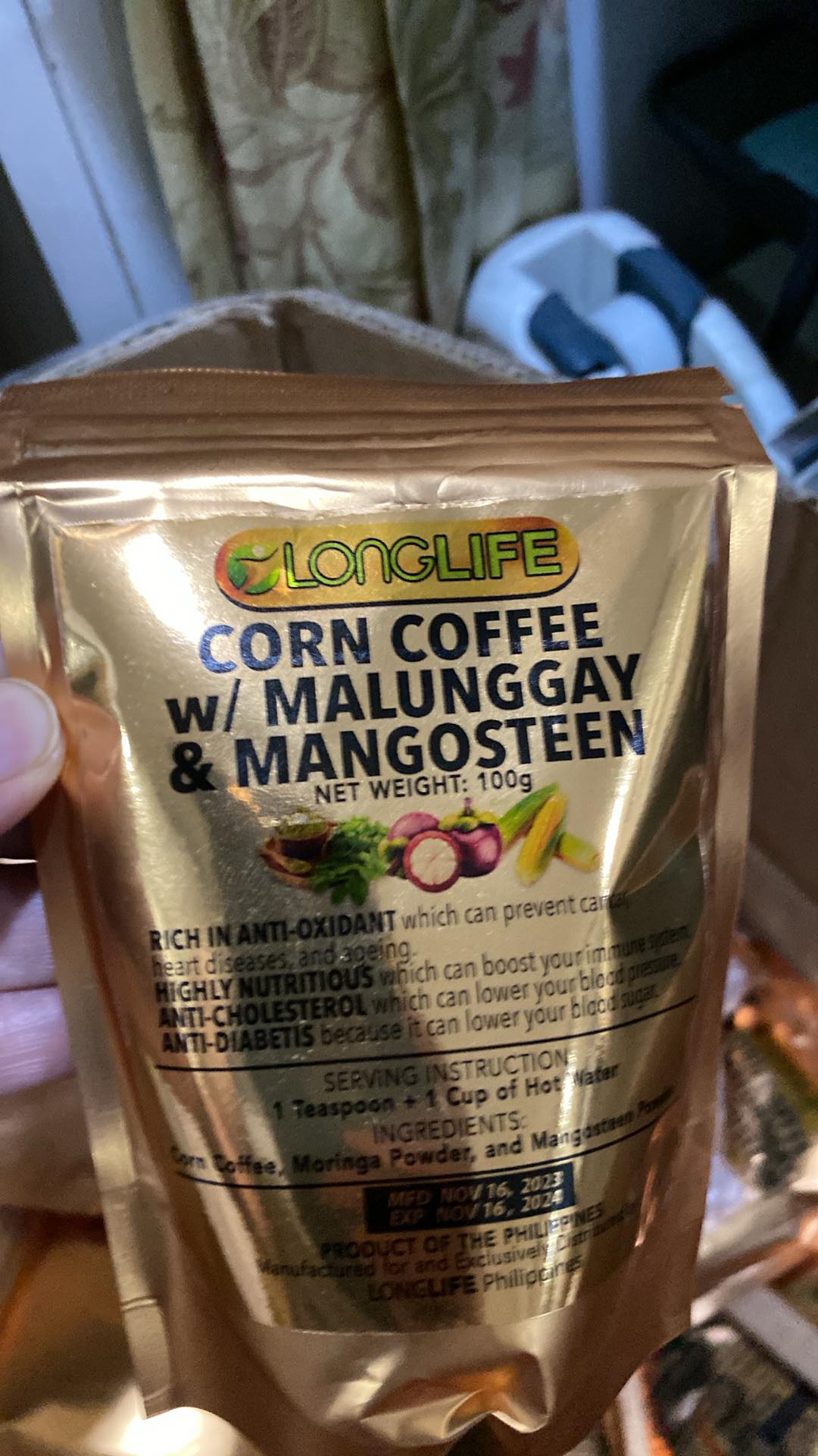 Corn Coffee w/ Malunggay & Mangosteen 100g | Lazada PH