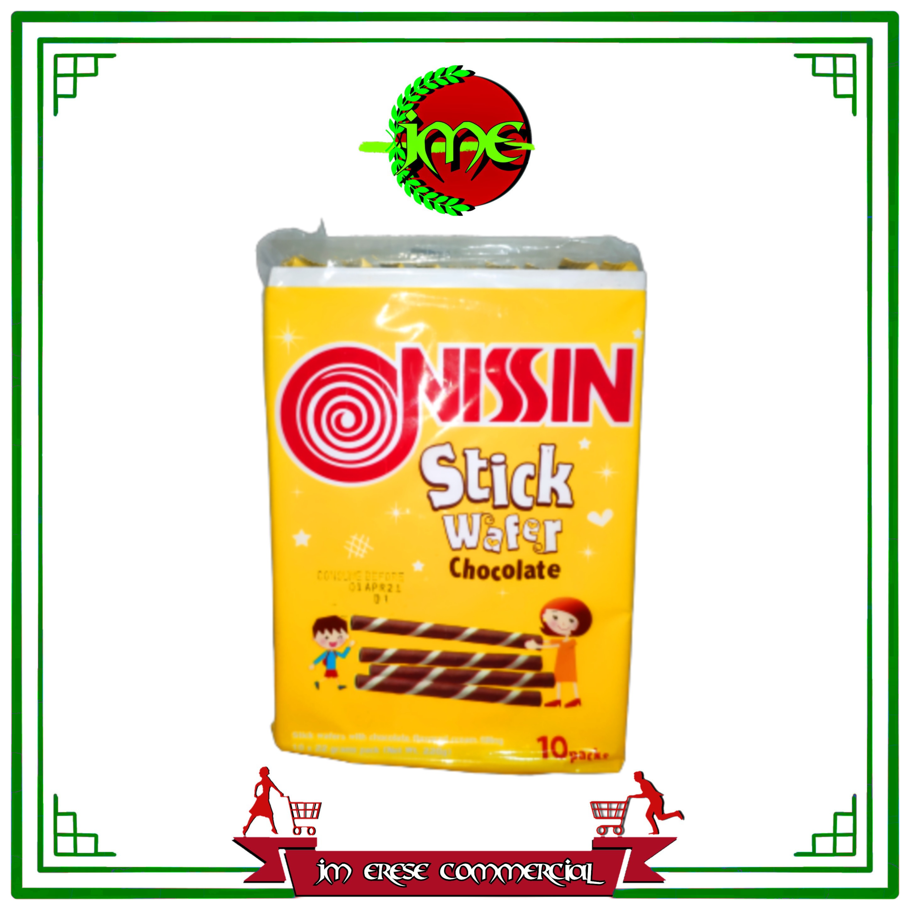 Nissin Stick Wafer Chocolate 220G, 56% OFF
