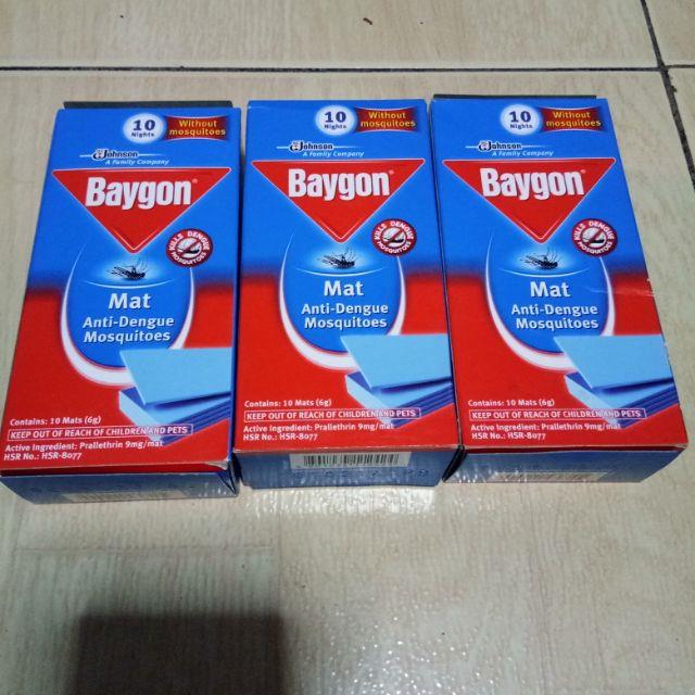 Baygon Mat Anti-Dengue Mosquitoes 10's | Lazada PH
