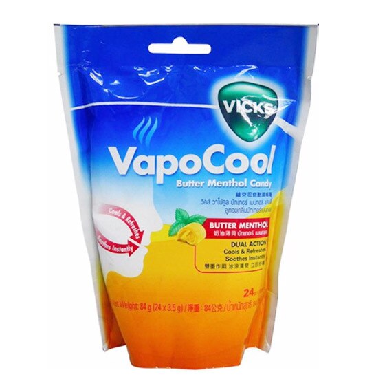 Vicks® Vapocool™ - Peppermint / Butter / Original menthol Candy | Lazada PH
