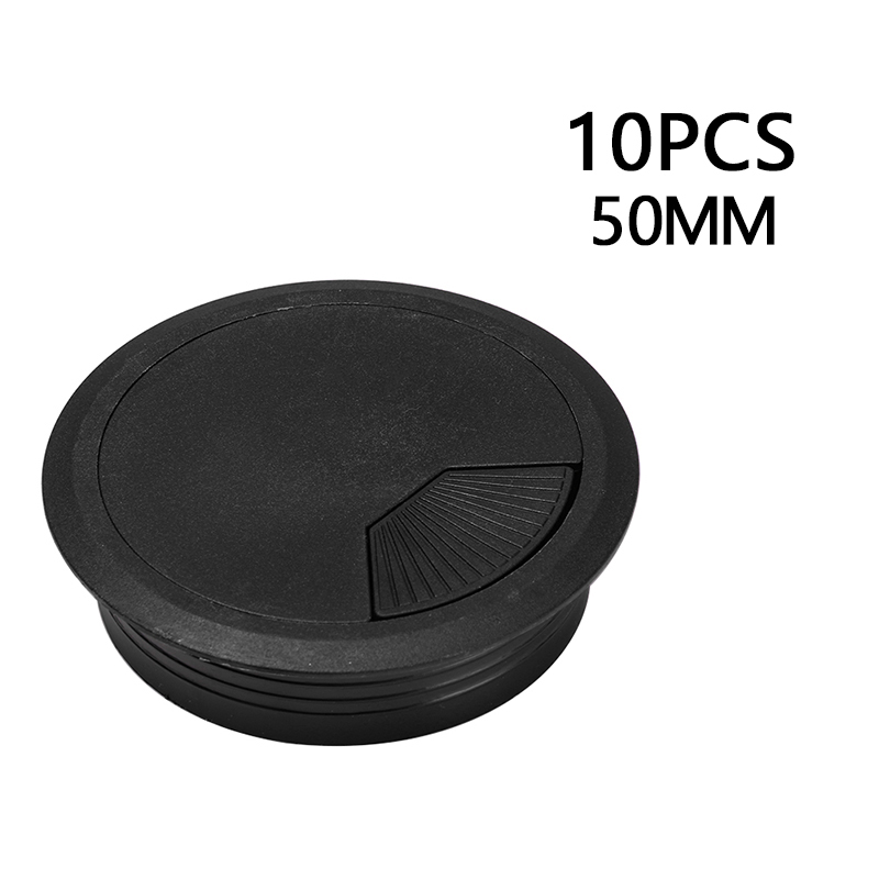 10pcs 50mm Table Hole Cover Desk Grommet Cable Wire Cover Office Desk ...