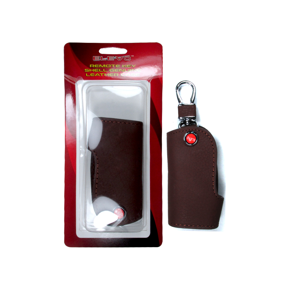 Concorde Elevo Genuine Leather Key Chain C. Dark brown For Toyota ...