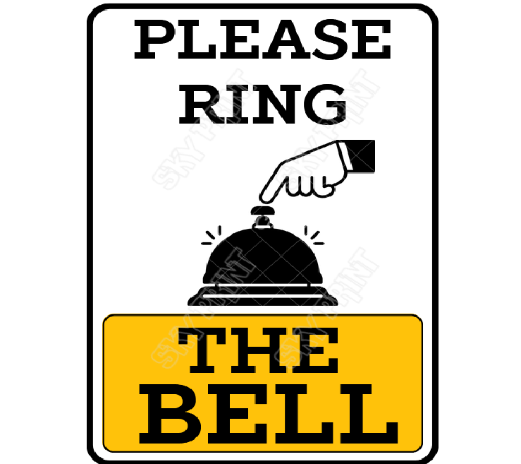 PLEASE RING THE BELL - LAMINATED Doorbell Signage Sign Board | Lazada PH