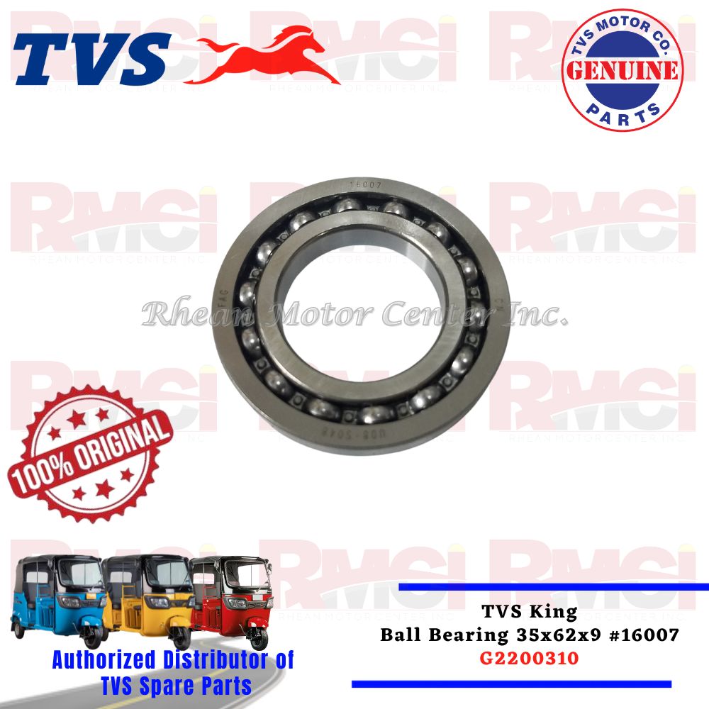 TVSBRNG9 | TVS King Ball Bearing 35x62x9 #16007 G2200310 | Lazada PH