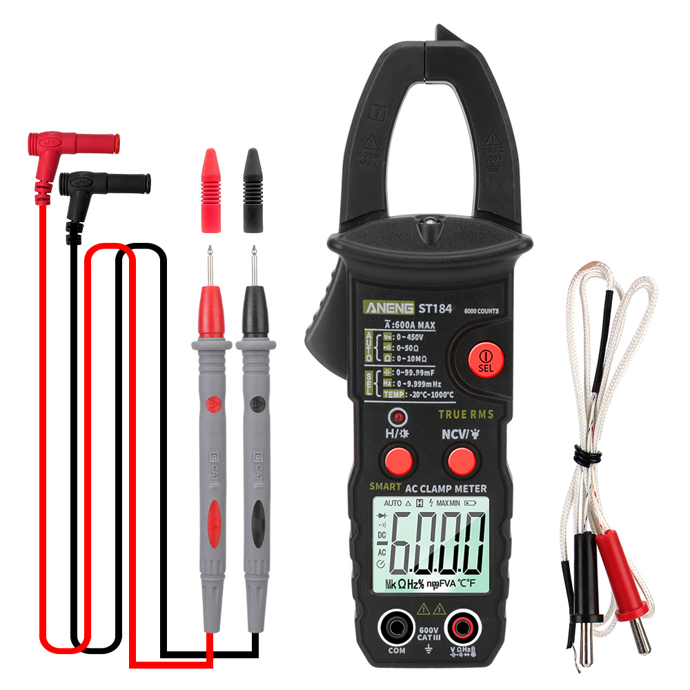 True RMS Ohm Hz Tester ST184 6000 Counts Professional Multimeter ...