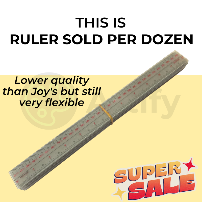 12 inches Ruler Flexible Ruler 12pcs/pack 12" ruler 12 pcs [Artify ...