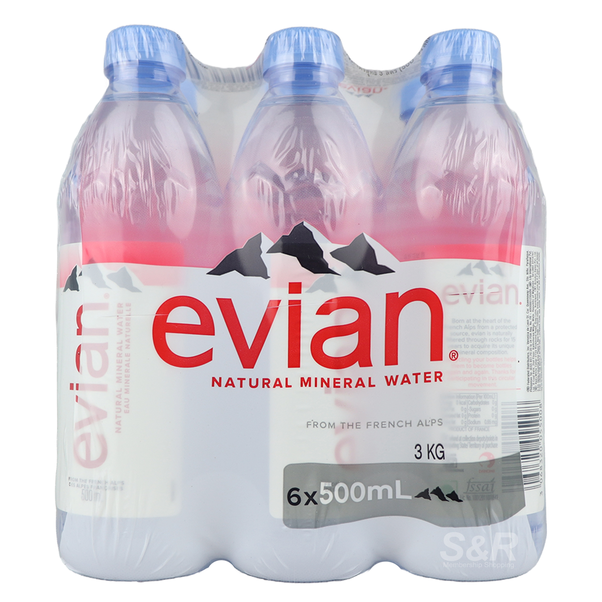 Evian Natural Mineral Water 6x500mL | Lazada PH