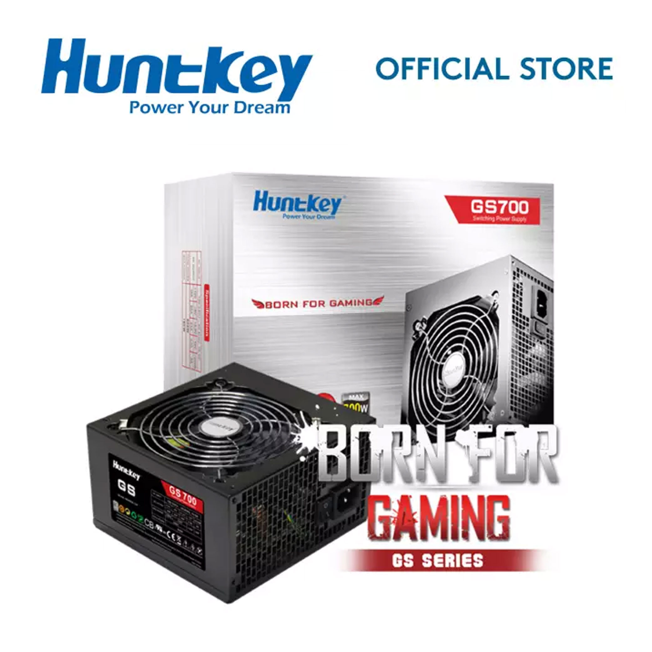 Huntkey GS700 PRIME 600W ATX12V 80 PLUS Bronze Semi-Modular Gaming ...