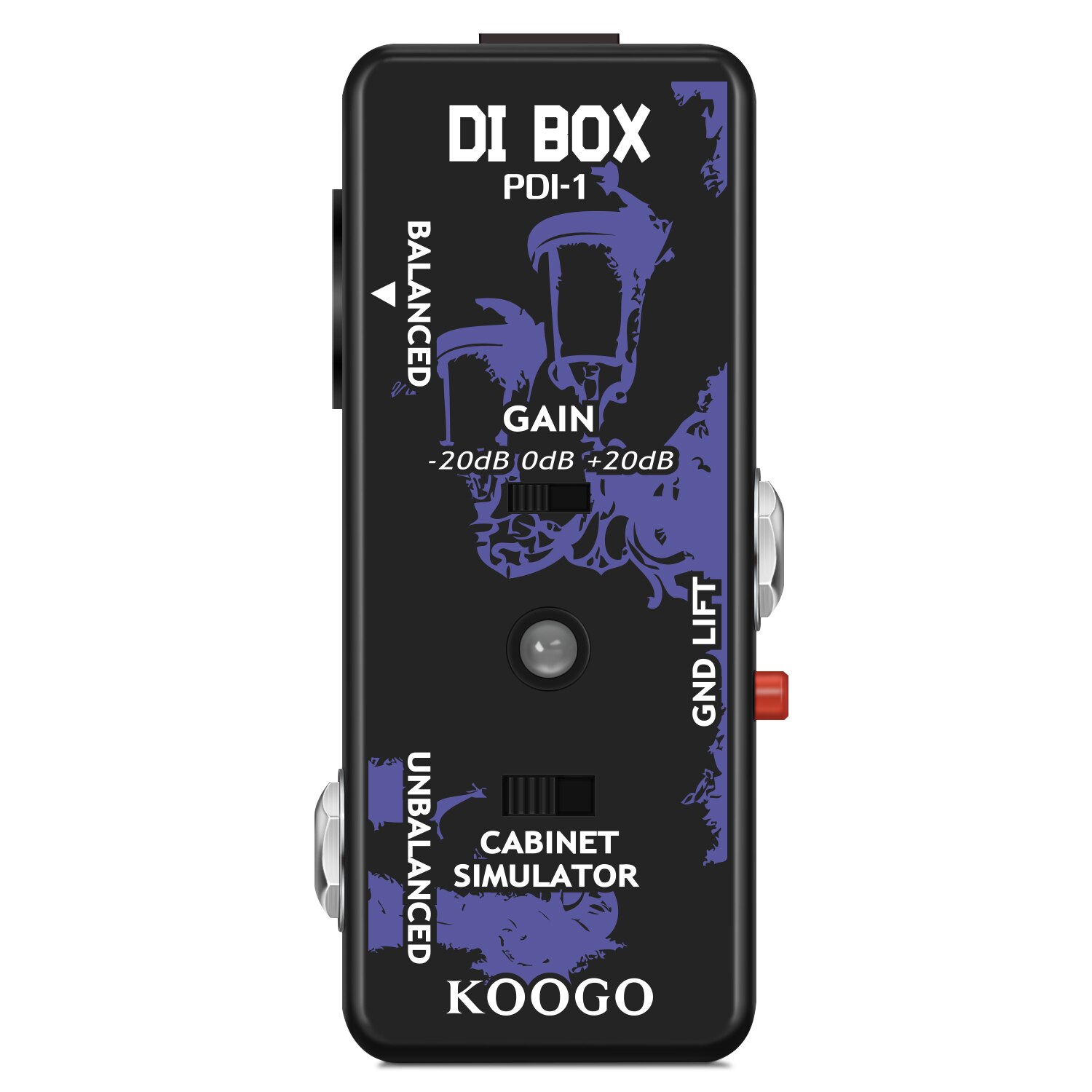Koogo LEF-331 Direct Box Guitar Bass Passive DI Box With Cabinet ...