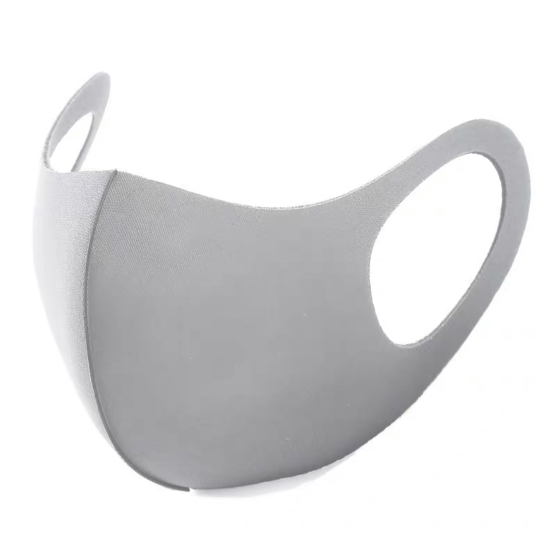 Cloth Face Mask Adult Washable Korean Style Plain Color with Valve and ...