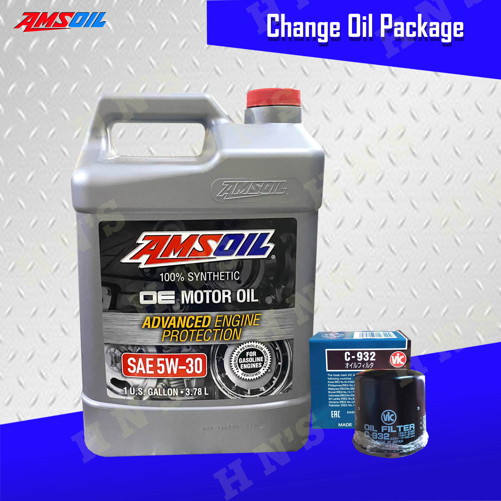 AMSOIL OE 5W-30 Full Synthetic Oil Change Package for Suzuki Alto ...