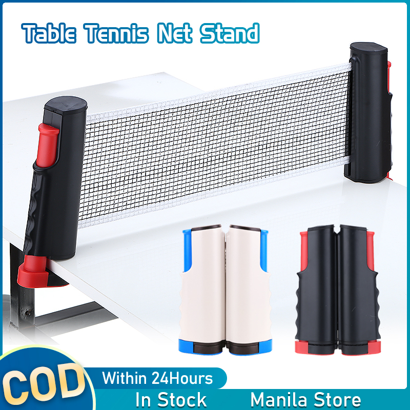 Portable Table Tennis Net Adjustable Retractable Ping Pong Net Rack Net ...
