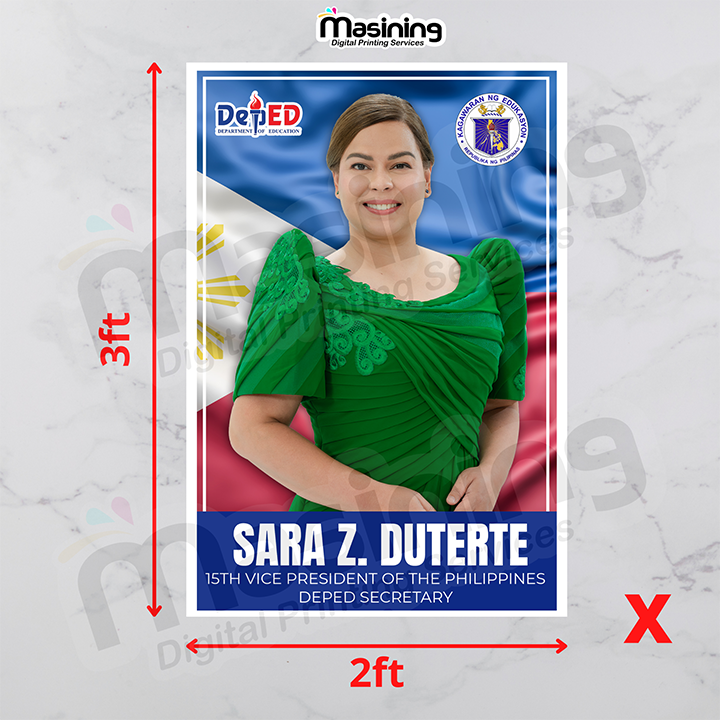 President & Vice President - School Poster Tarpaulin 3ft x 2ft / 1.5ft x 2ft | Lazada PH