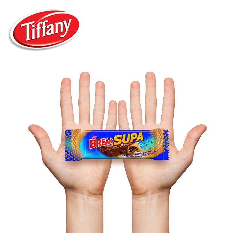Hot TIFFANY Break Supa Crunchy Wafer Fingers in Soft Caramel and Creamy ...