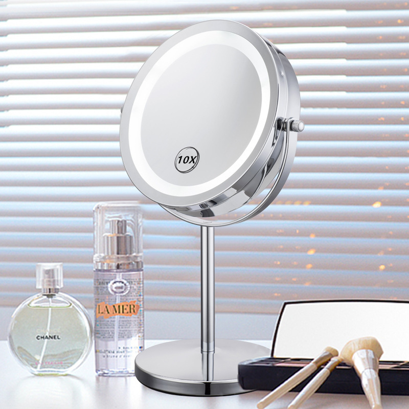 [Ready Stock]Makeup Mirror 5X 10X Magnifying Two-Sided Dimmable LED ...