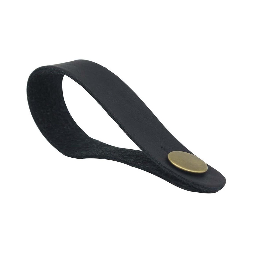 Avida Black Leather Guitar Neck Strap Button for Acoustic Classical ...