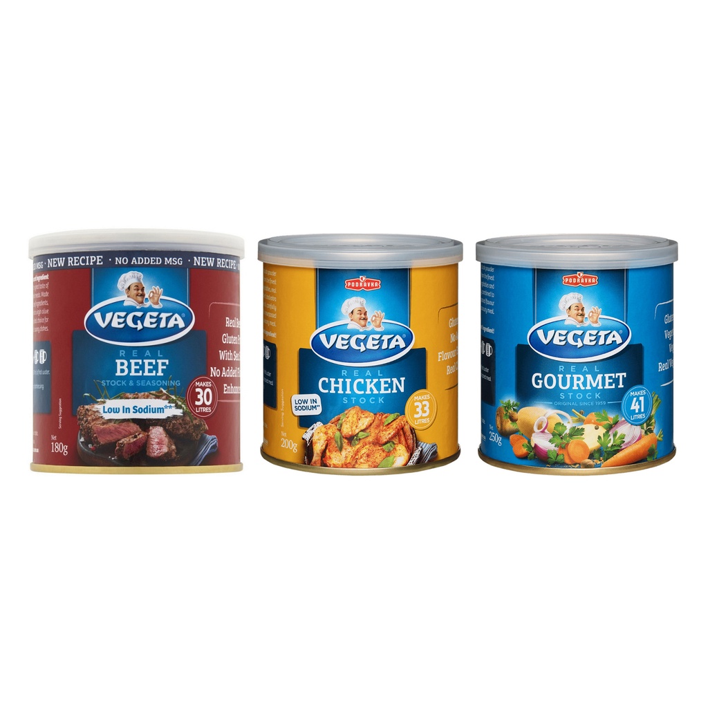 Vegeta Gluten-free Stock Powder (200 grams and 250 grams per can ...