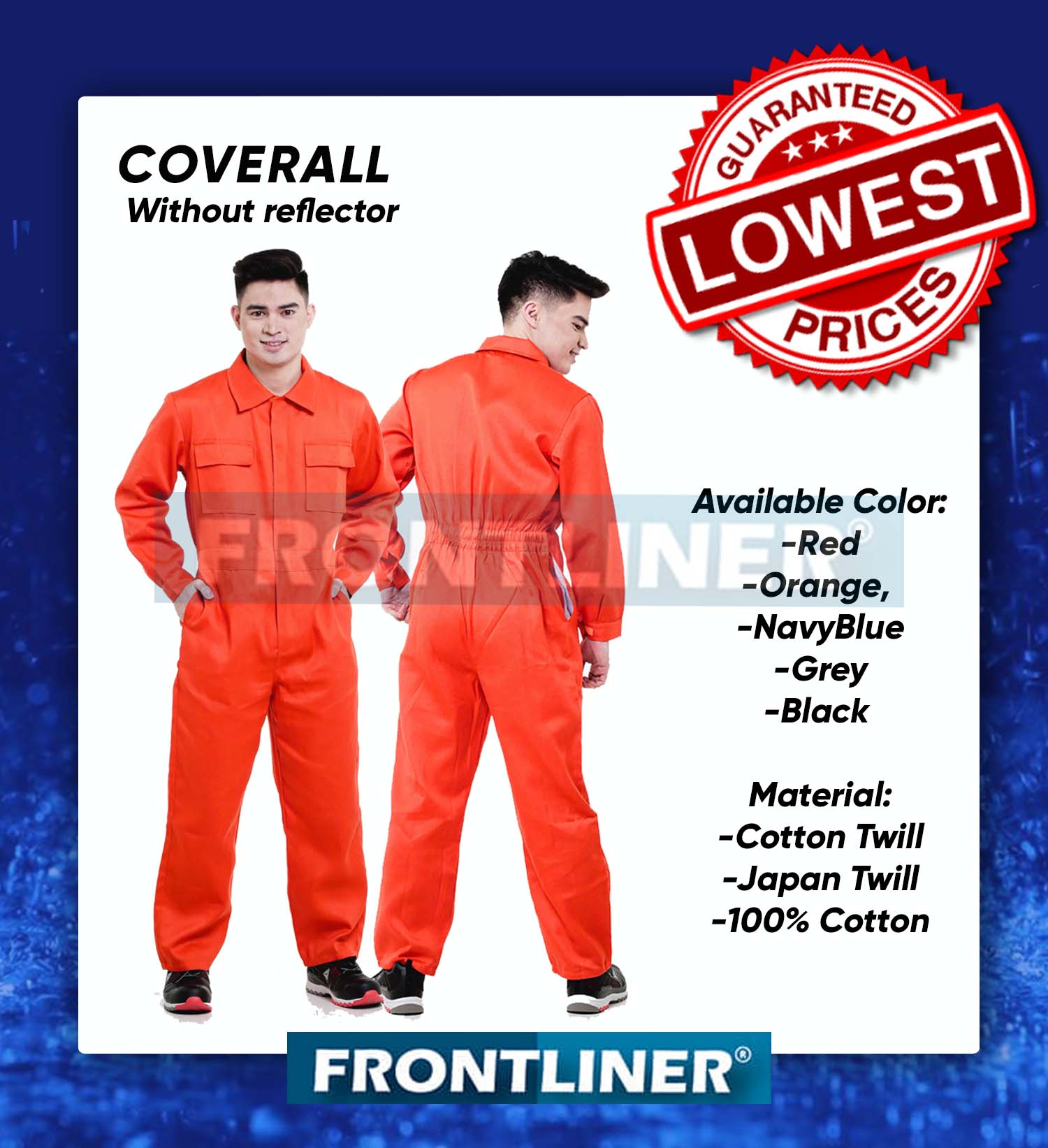 FRONTLINER COVERALL COOLTWILL | Lazada PH