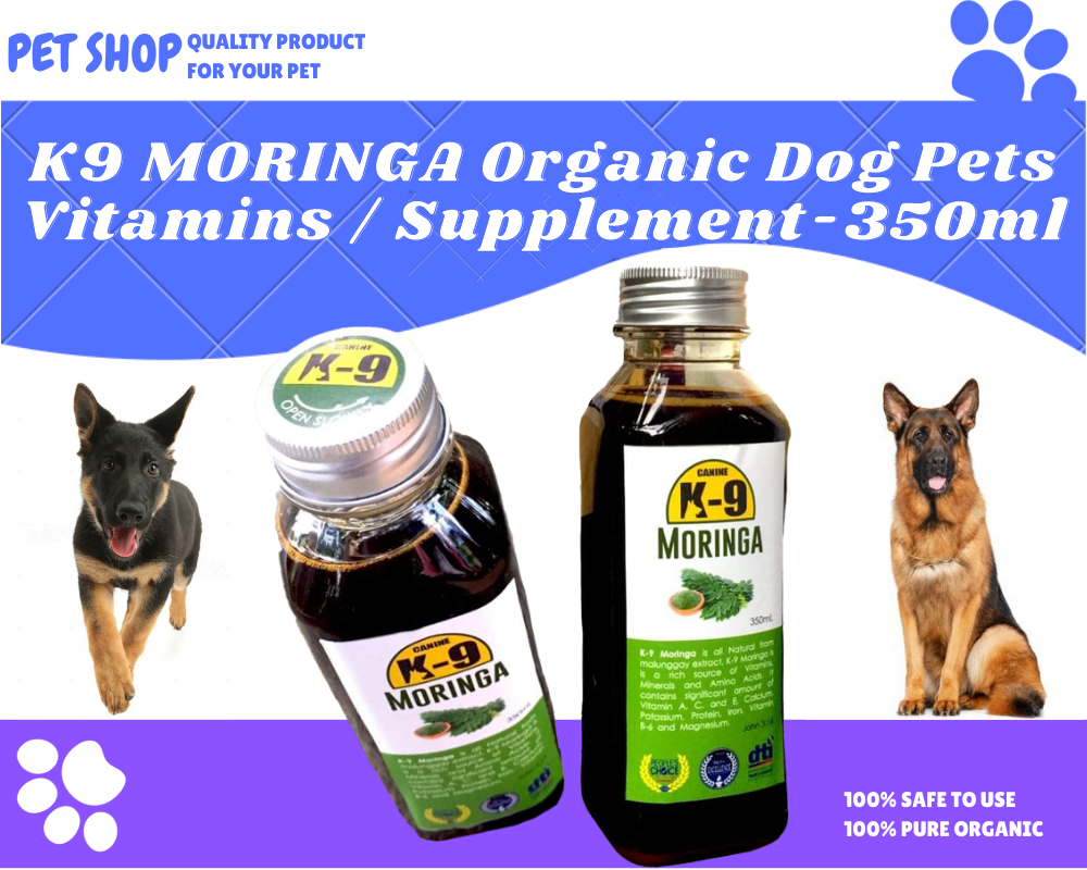 K9 MORINGA Organic Dog Pets Vitamins / Supplement,Improves muscle ...