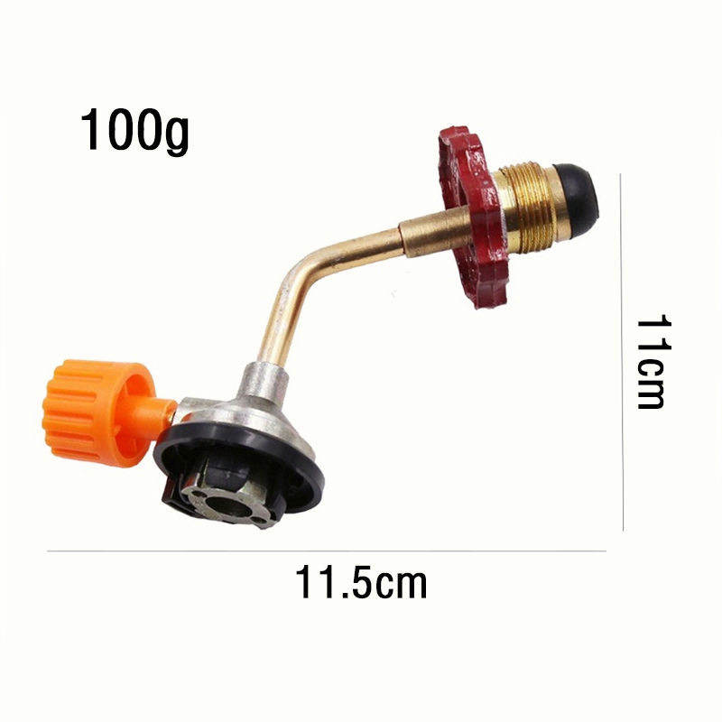 Refillable Butane Cylinder Valve Cassette Stove Gas Tank Valve Long Gas ...