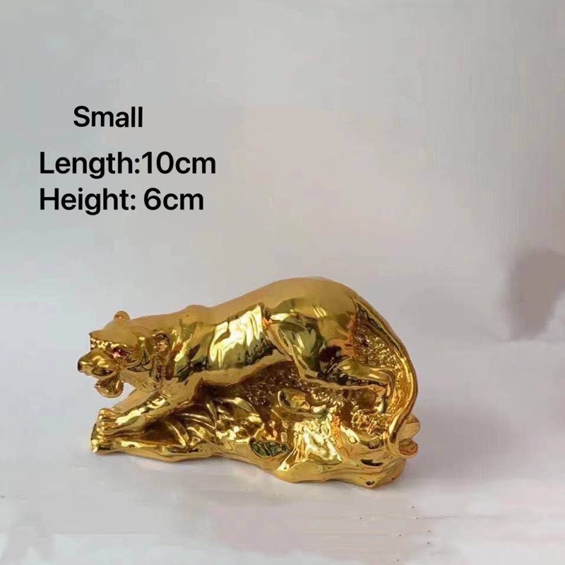 2022 Year of the Water Tiger Figurine For Wealth and Luck Gold Tiger ...