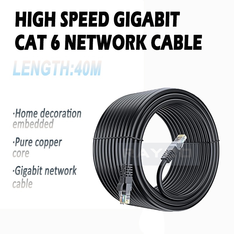 sales 10/15/20/30/40M/50M/gold-plated cable wire Ethernet cable RJ45 ...