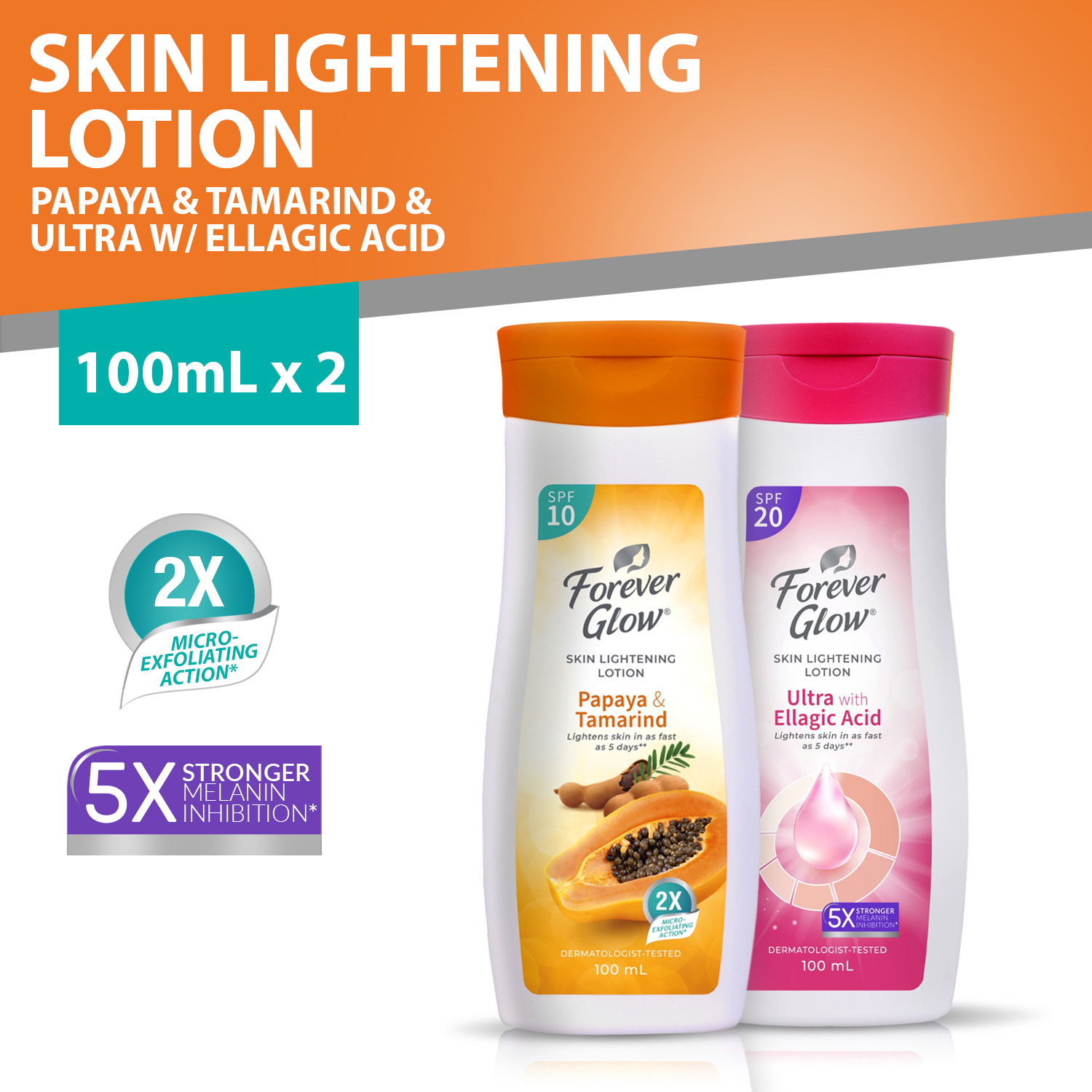 Forever Glow Papaya & Tamarind and Ultra with Ellagic Acid Skin ...