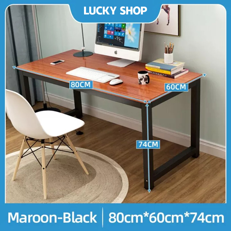140cm Computer Desk Thick Durable Desktop Thickened Steel Frame ...
