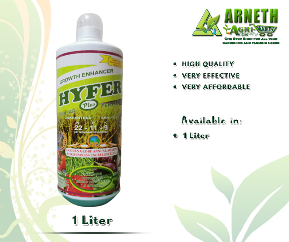 HYFER PLUS GROWTH ENHANCER 22-11-9 FOLIAR FERTILIZER 1L | Lazada PH