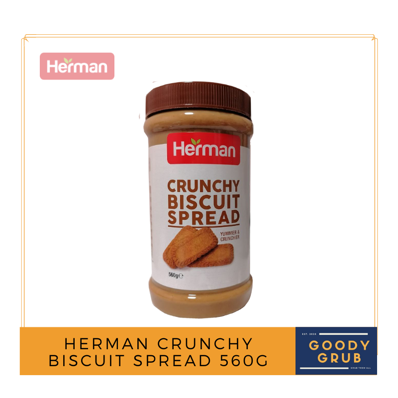 Herman Crunchy Biscuit Spread Family Size 560g | Lazada PH