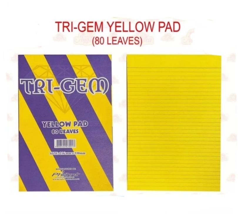 RL (80 LEAVES) Yellow Pad Paper School Supplies Arts & Crafts Notepad ...