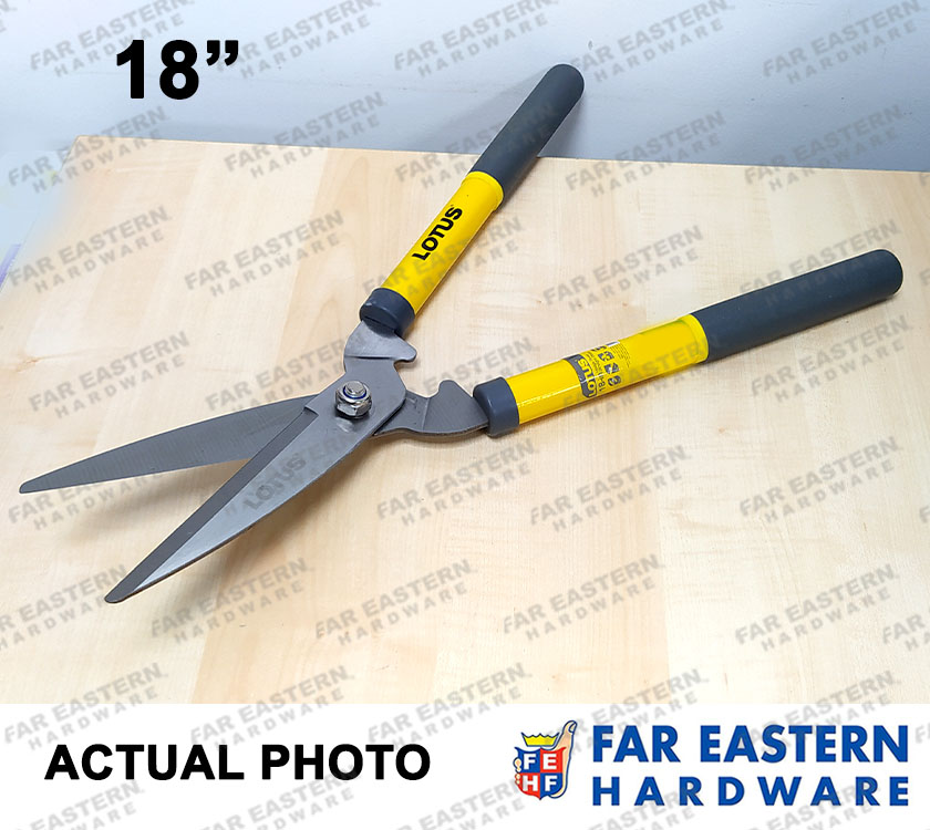 LOTUS Hedge Shears Grass Trimmer Scissors Shear Cutter Wooden Steel ...