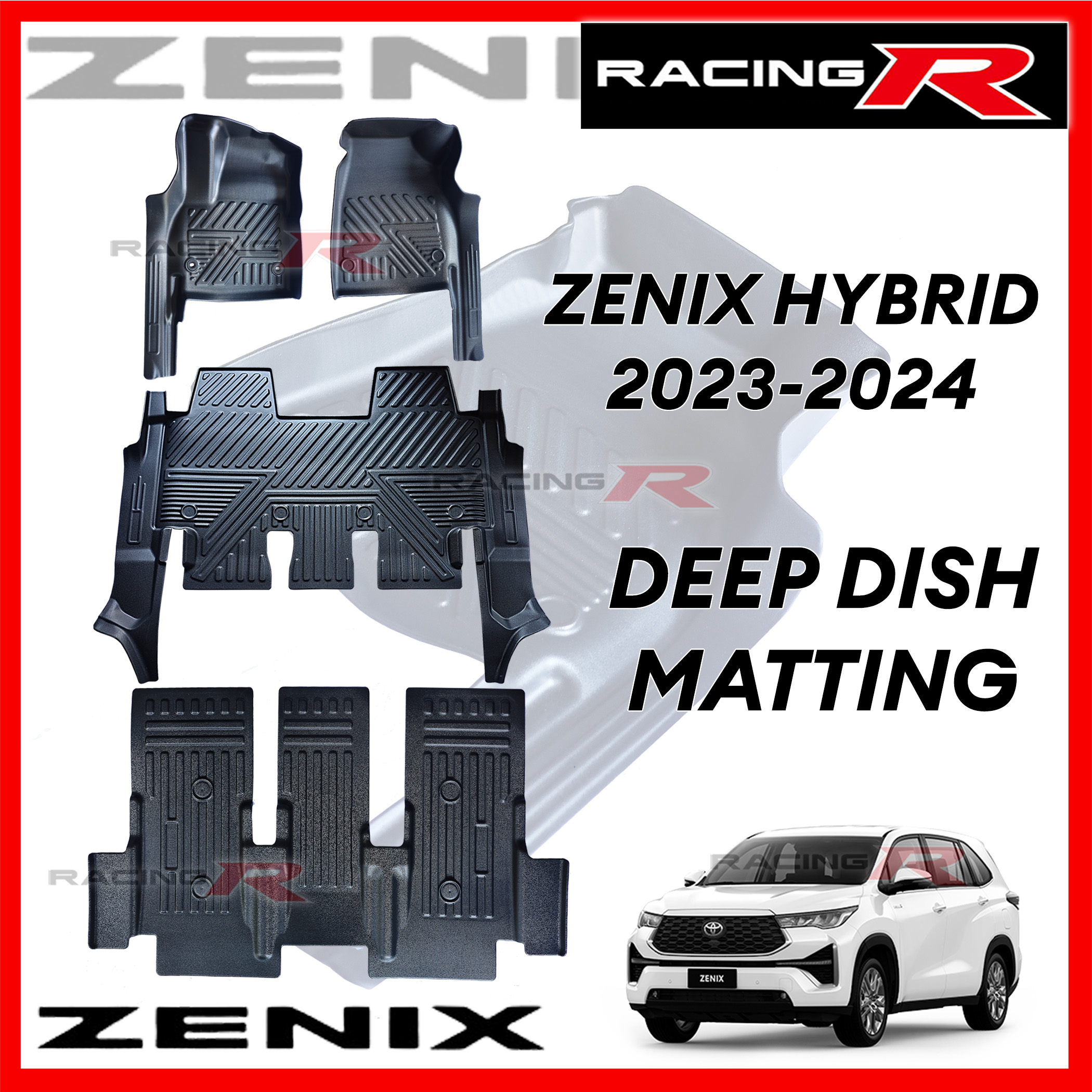 Toyota Innova Zenix 2023 to 2024 OEM Deep Dish Matting 9D WITH ...