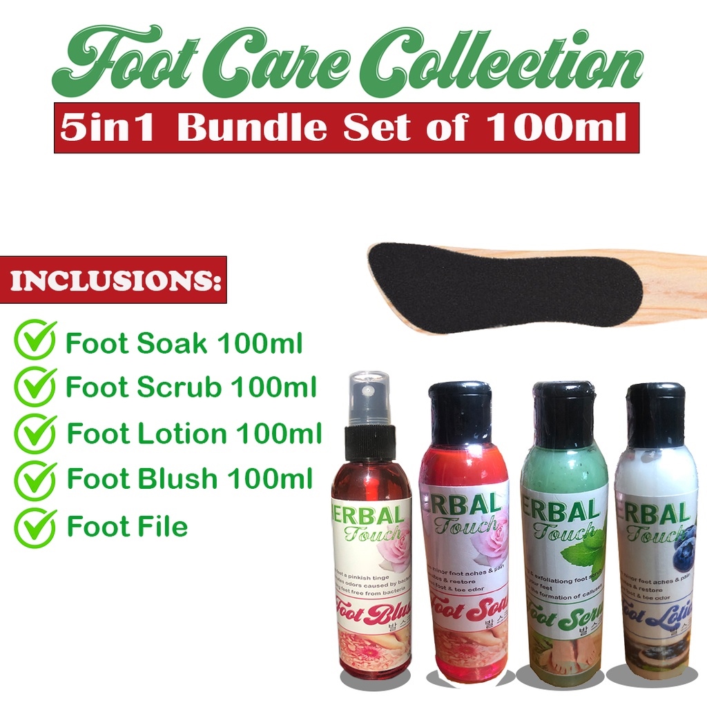 5in1 Bundle Foot Spa Care Collections SET Foot Soak Foot Scrub Foot ...