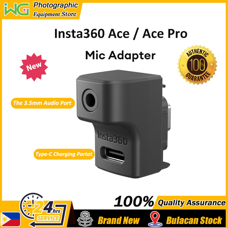 ⚡【Bulacan Stock】Original Insta360 Ace Pro Mic Adapter Audio Microphone ...