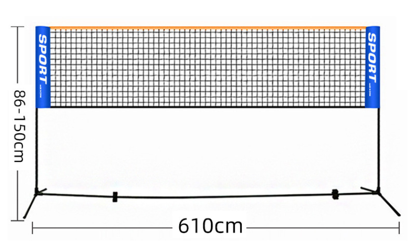 HOK Portable Folding Badminton Net Rack Tennis Net Rack Indoor And ...