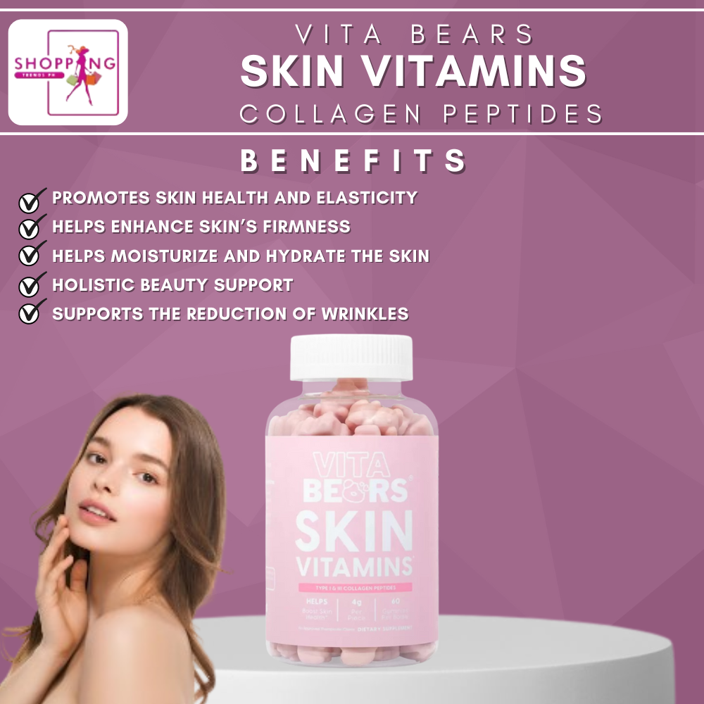 VITABEARS SKIN Chewable Gummy bears, original skin vitamins ...