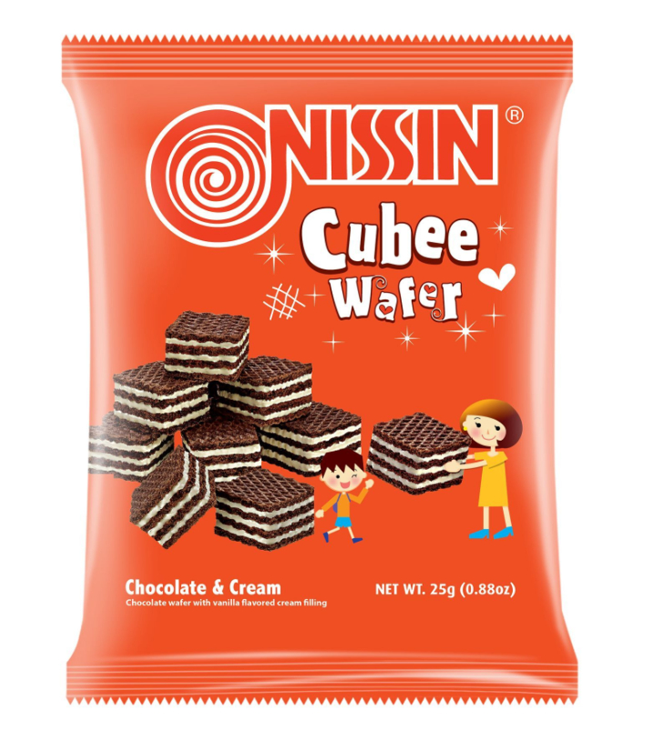 Nissin Cubee Chocolate and Cream Wafer 25g | Lazada PH