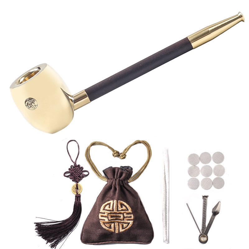 Zhu Rong Set Pure Copper Vintage Pipo Thick Pot Grandpa's Traditional ...