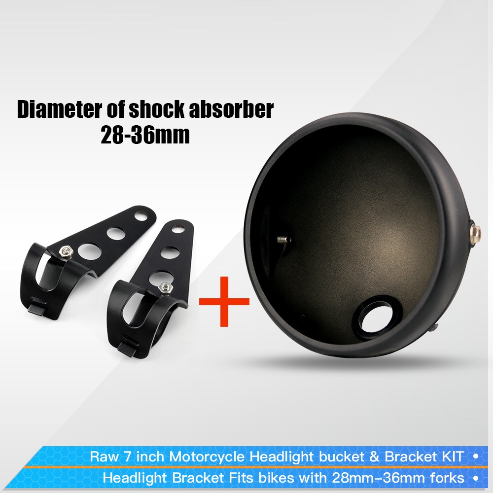 Motorcycle 7 Inch LED Headlight Housing Bracket Mounting Head Light ...