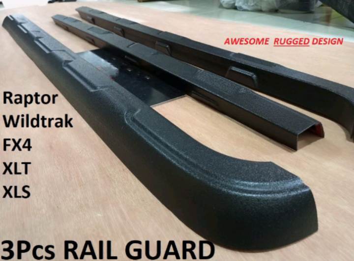 2012 - 2022 Ford Raptor, Rangers Wildtrak, FX4, XLT, XLS - Rail Guard ...