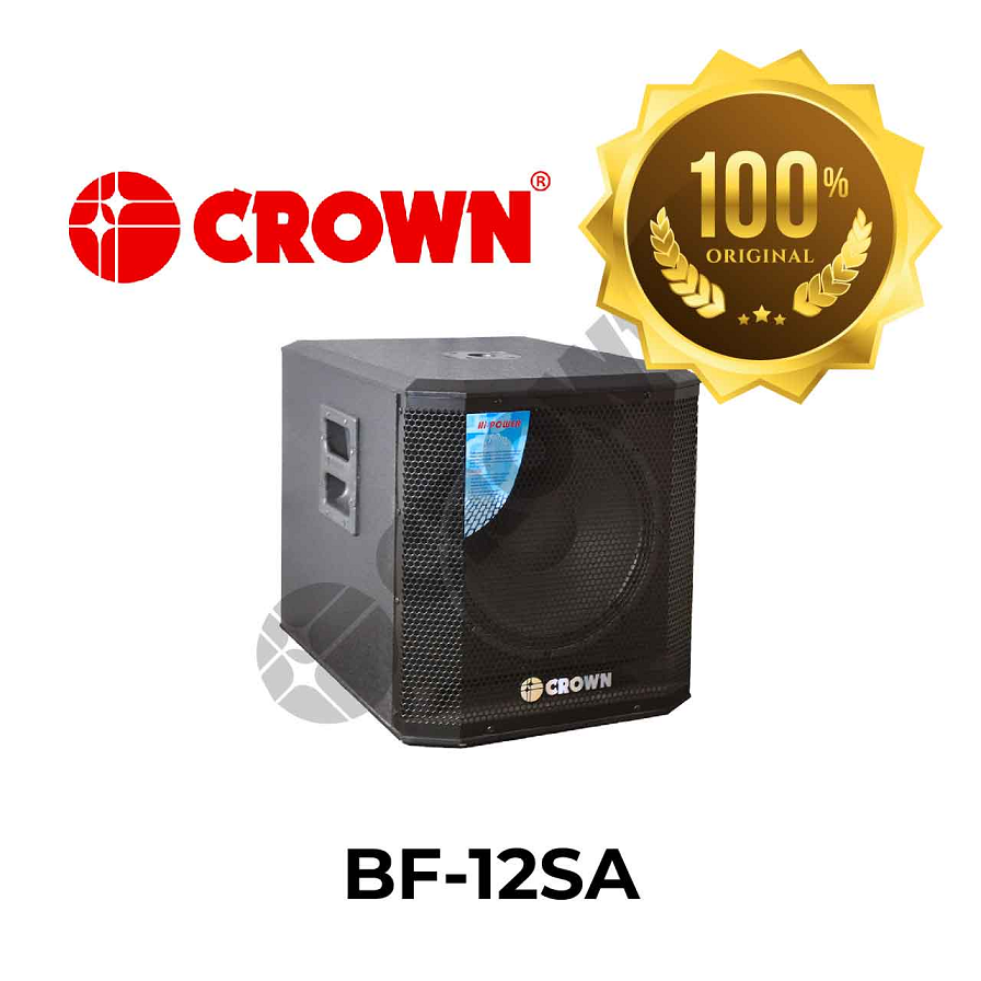 All New 2021 Model Crown BF-12SA Active Subwoofer 350 watts 4 to 8 ohms ...