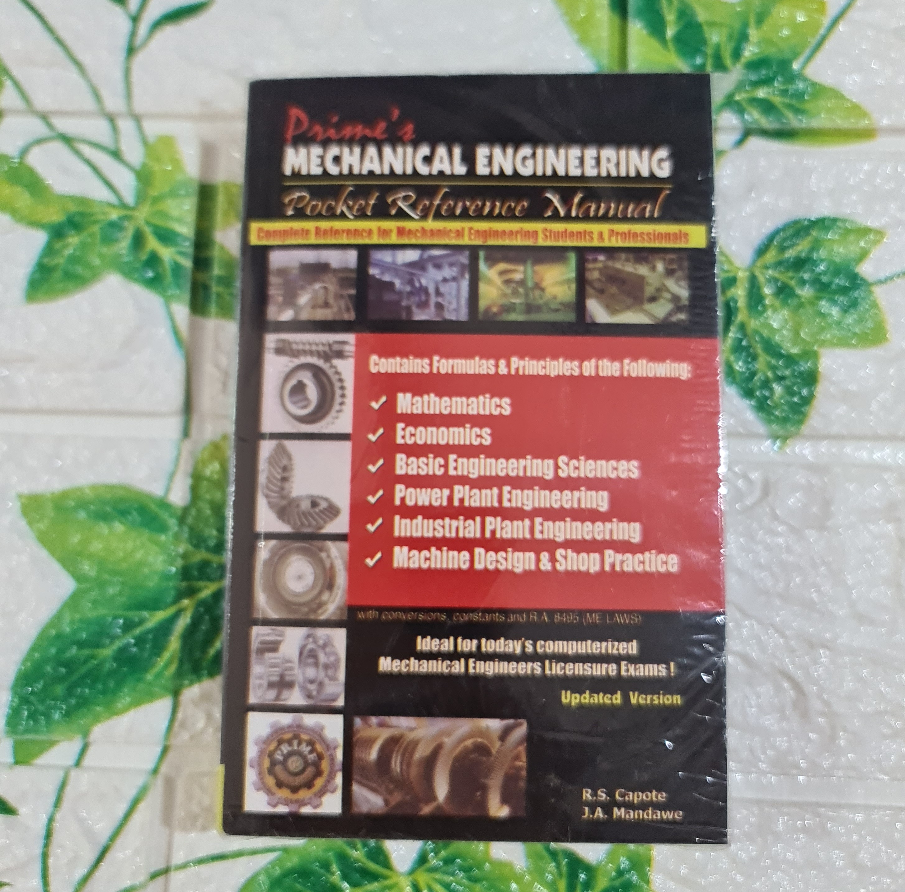 Prime"s MECHANICAL ENGINEERING pocket reference manual By Capote ...