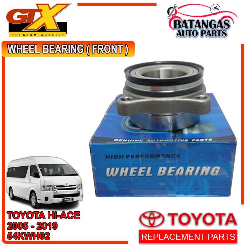 WHEEL BEARING (FRONT) TOYOTA HI-ACE 2005-2019 GTX Part No.: 54KWH02 ...