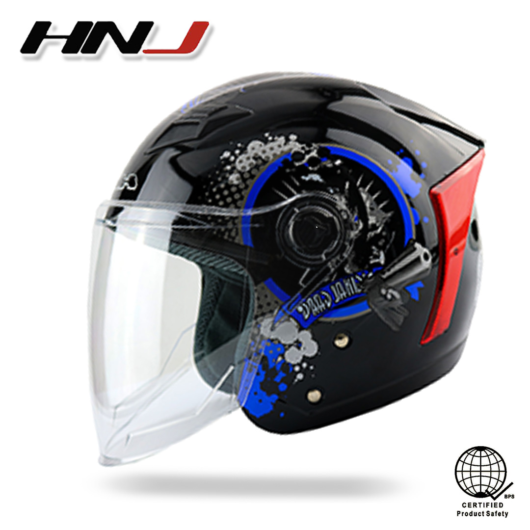 HNJ Half Face Motor Helmet For Motorcycle Gear A4-001 3# | Lazada PH